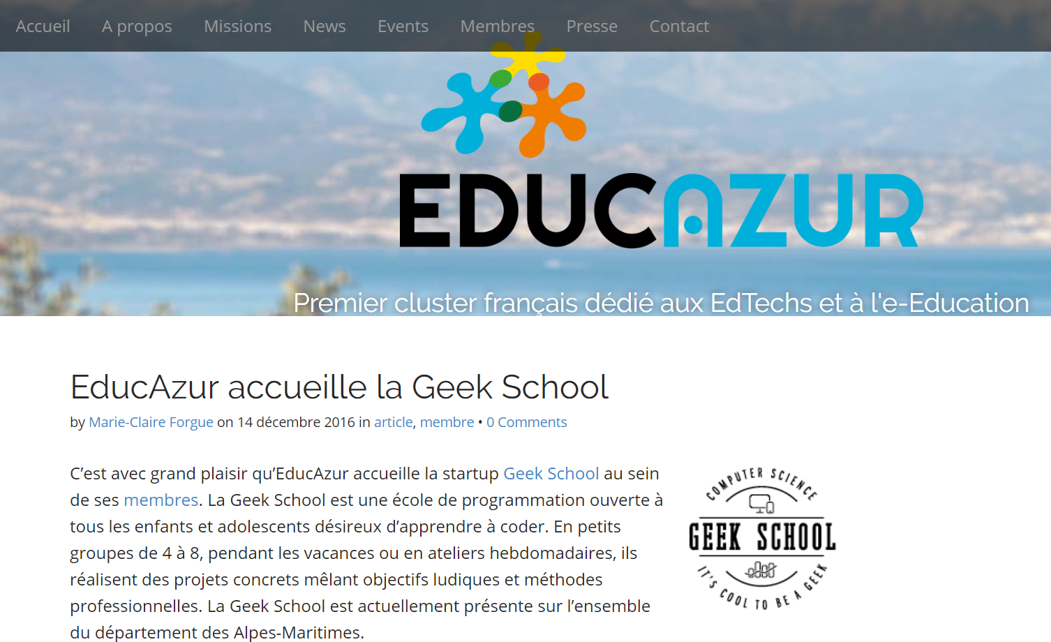 Geek School - Presse
